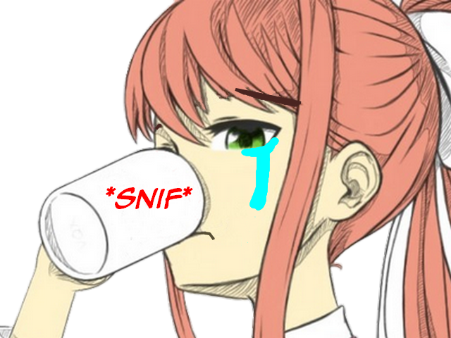 Download Sticker Kikoojap Monika Pleurs Larmes Triste Mnk Ddlc - Monika ...