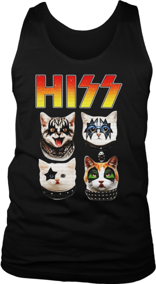 Download Hiss Cat Shirt Kiss Band - Hiss Kiss Cat Shirt - Full Size PNG ...