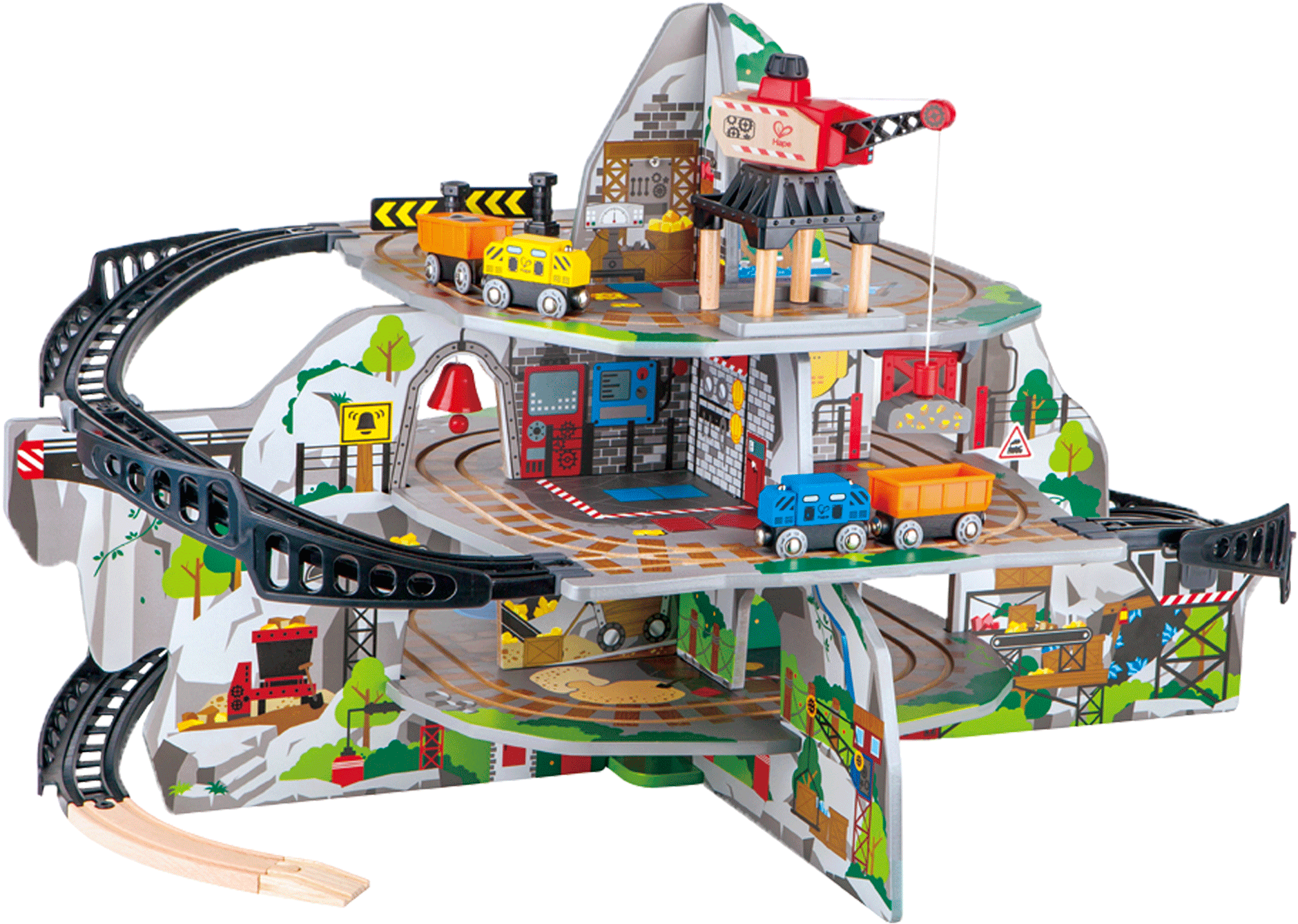 Download Mega Mountain Mine Train Set Hape Toys - E3754 Hape - Full ...