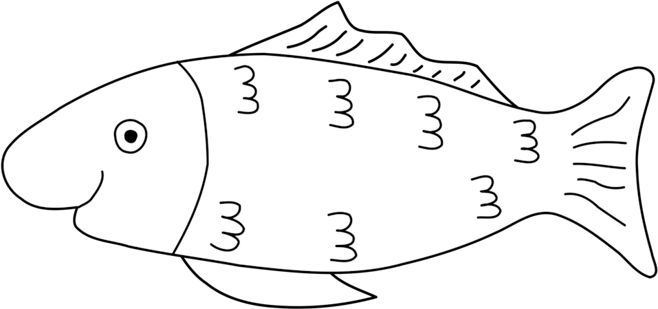 Download Ausmalbild Coloring Book Fish Drawing Template - Pomacentridae ...