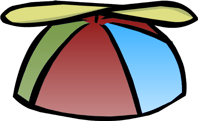 Download Rainbow Propeller Cap - Propeller Hat Png - Full Size PNG ...
