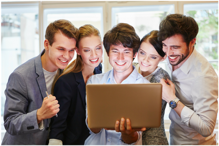 Download People Looking At Laptop - Student - Full Size PNG Image - PNGkit