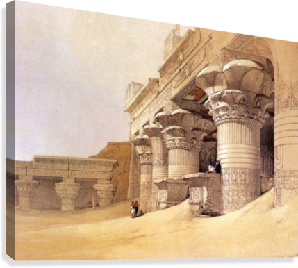Download Outer Court Of The Temple At Edfou Canvas Print - Discovery Of ...