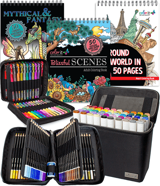 Download Colorit Great Escape Bundle - Colorit Colored Pencil Set Of 72 ...