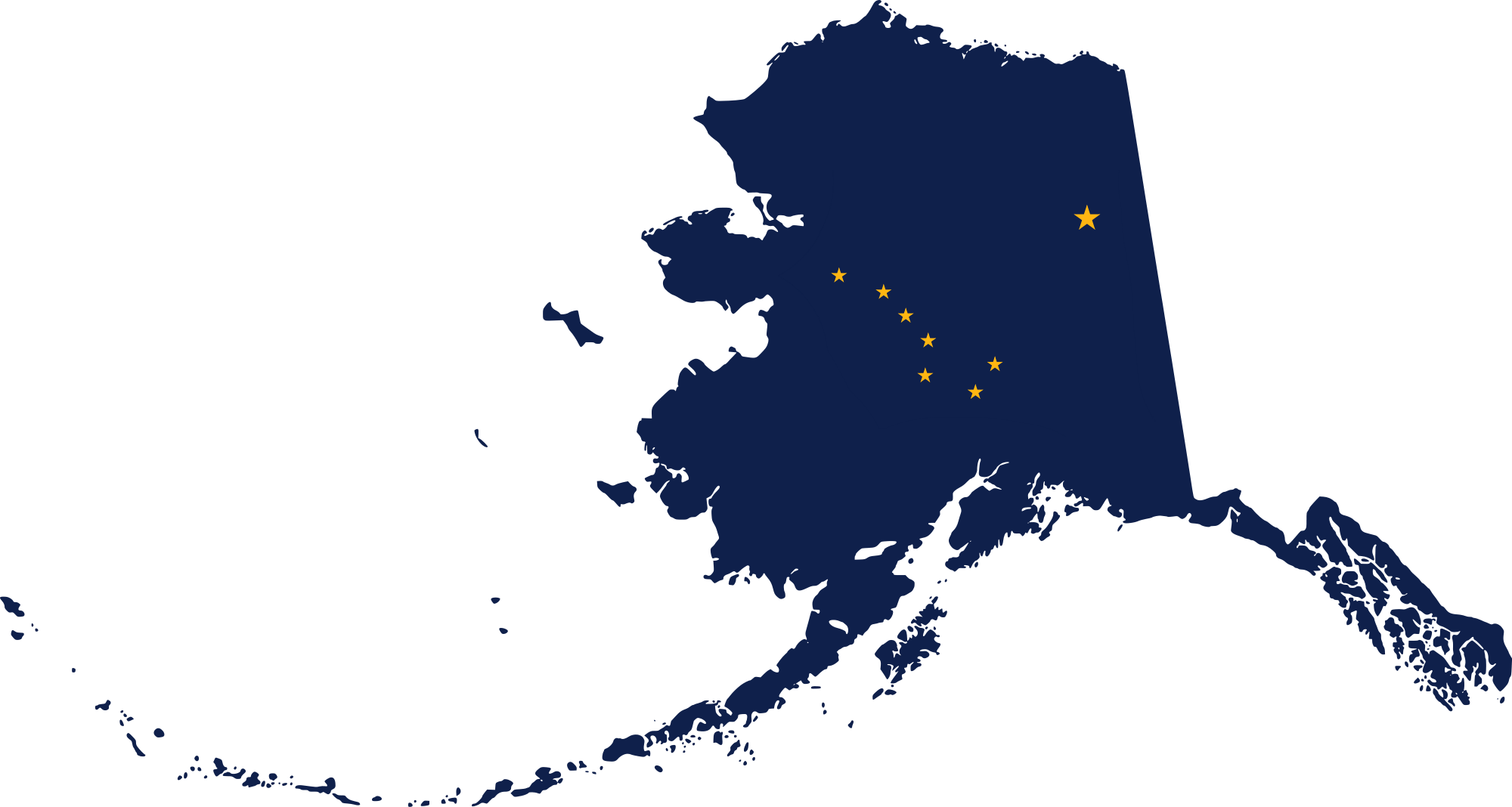 Download Alaska Map With Flag - Full Size PNG Image - PNGkit