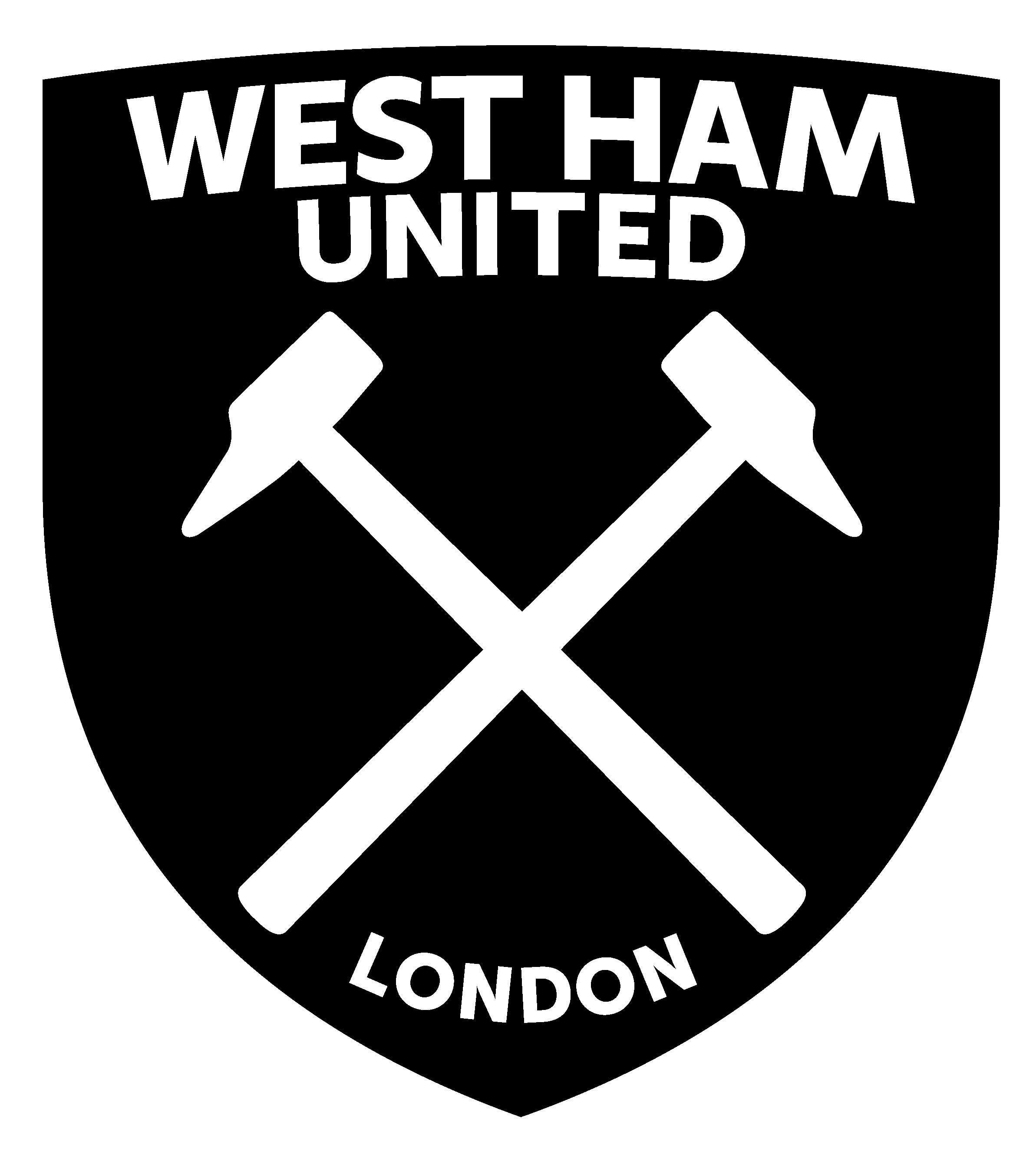 Download Transparent West Ham United Fc Logo Black And White - Logo ...