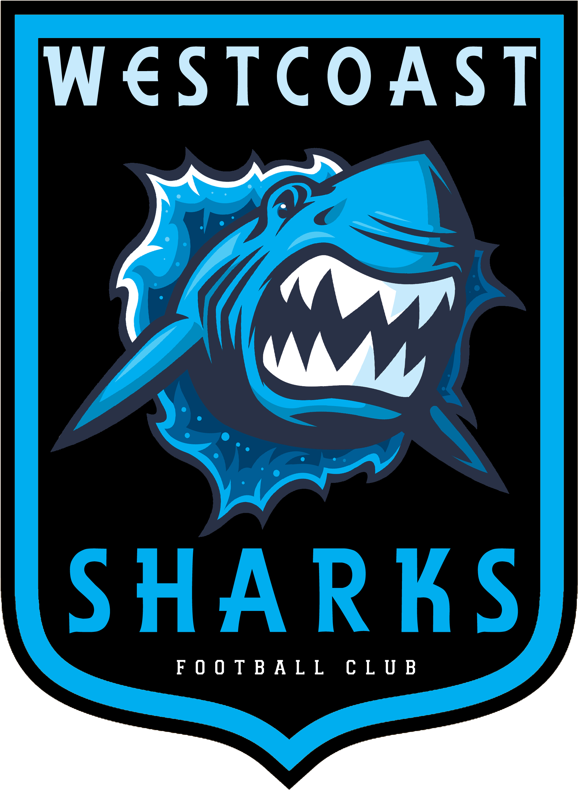 Download Westcoast Sharks Fc - Great White Shark - Full Size PNG Image ...