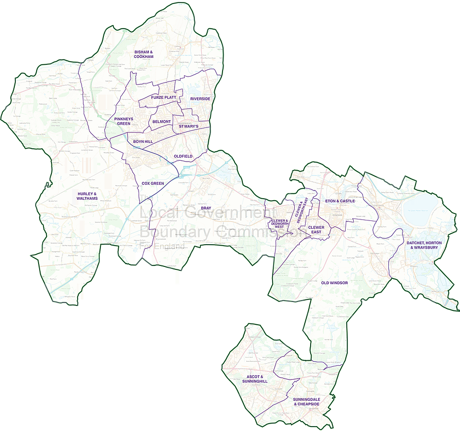 Download Rbwm Ward Map Plain - Creative Arts - Full Size PNG Image - PNGkit